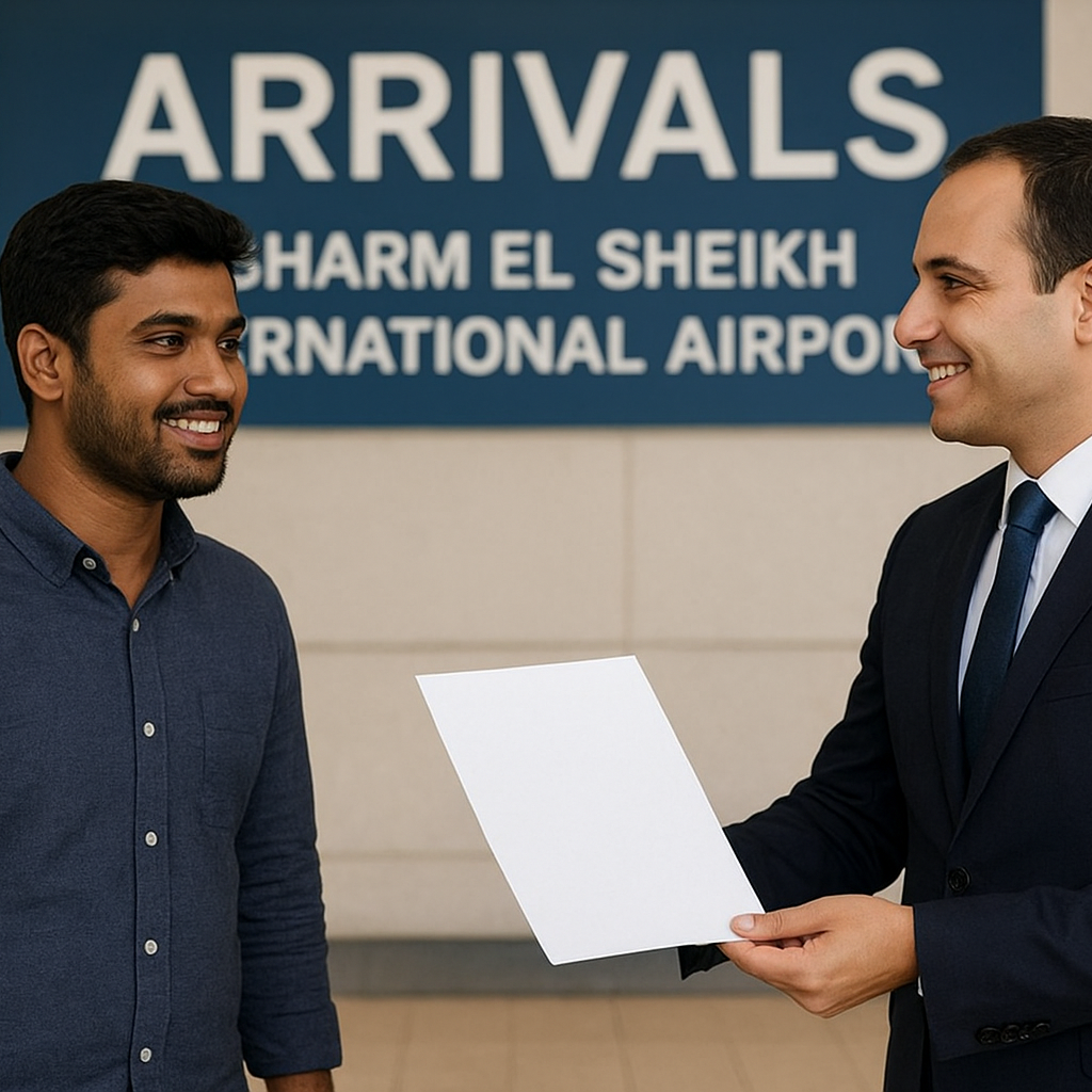 Indian Travelers Letter of Guarantee at Hurghada Airport - Rimo Tours